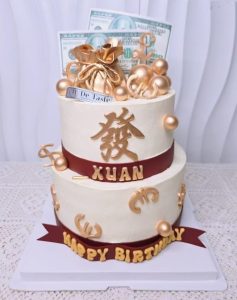 Kiss Of Fortune Cake - De Taste - customize Cakes Singapore